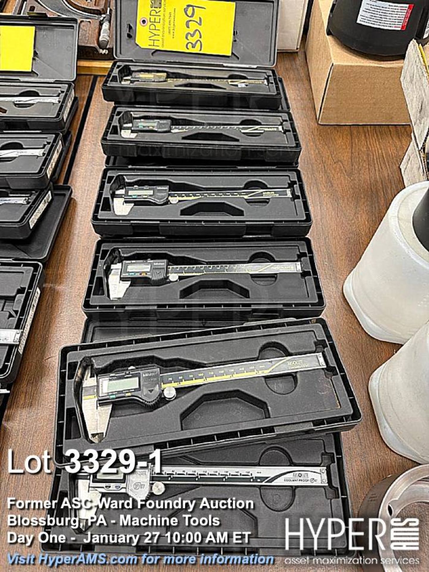 Lot of (6) Mitutoyo Absolute Digital Calipers with a 0-6" measurement ...