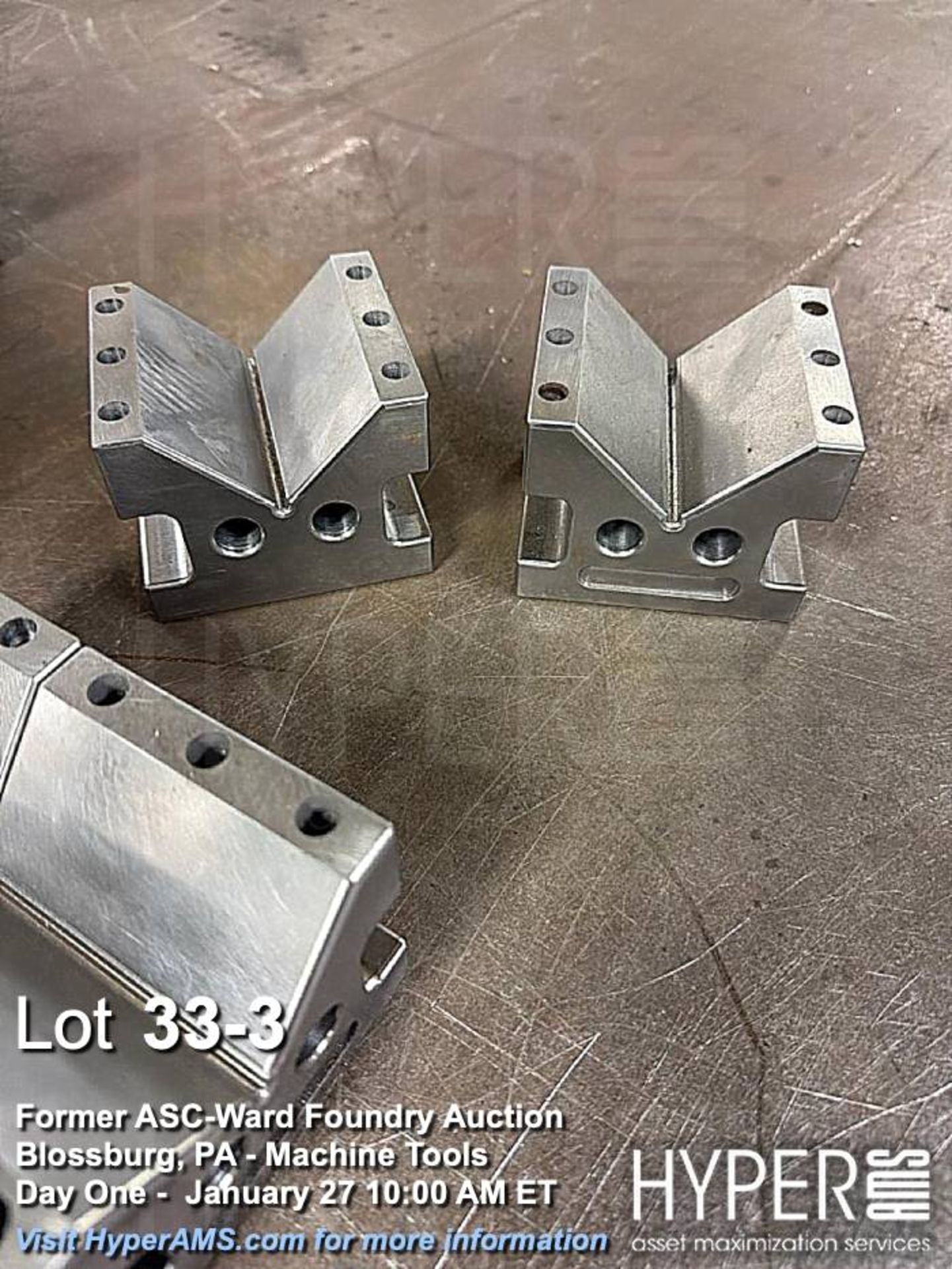 Machinist V-Blocks, Set of 8, Steel Construction, machined finish, non ...