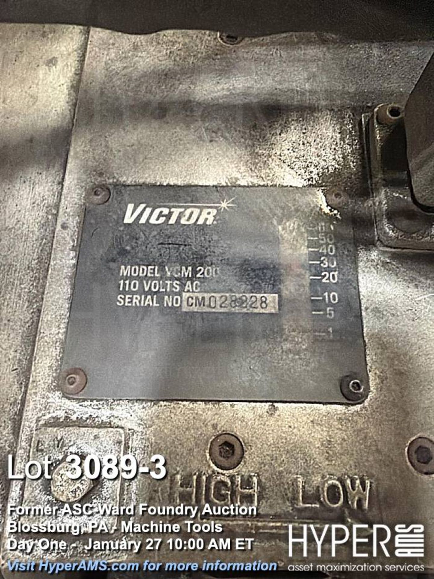 Victor VCM 200 Oxy-Fuel Track Cutting Machine, 110 Volts AC, Serial ...