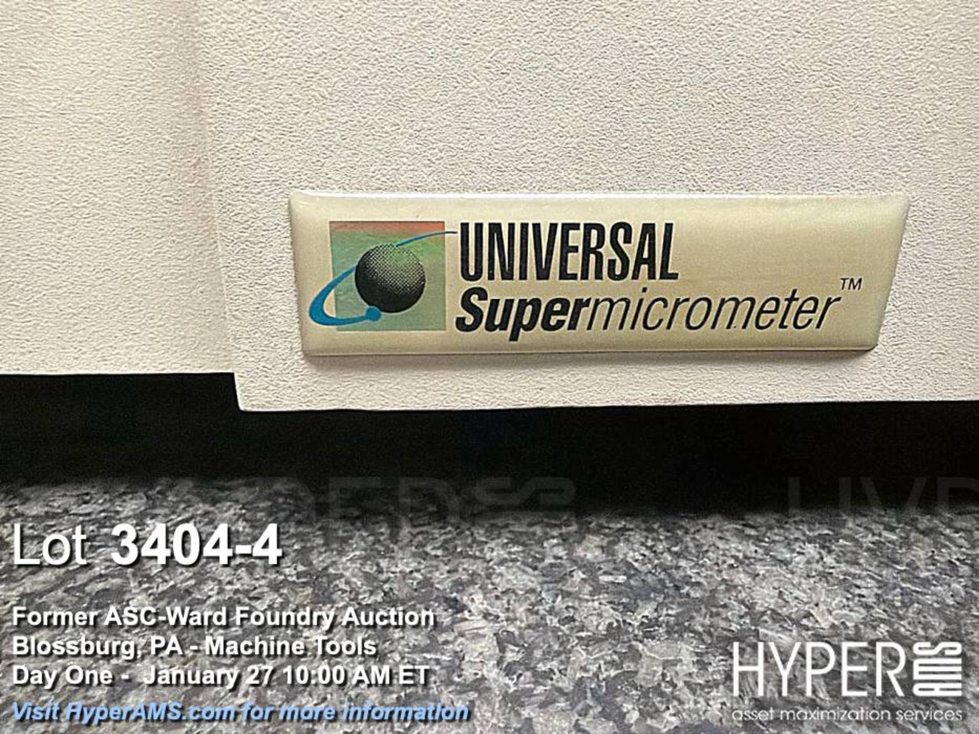 Pratt & Whitney Universal Supermicrometer U 307042, Voltage Requirement ...