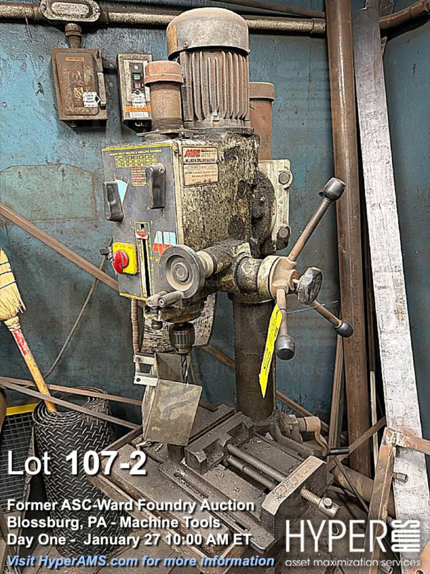 MSC Milling and Drilling Machine, Model 9512922, approximately 1 HP ...