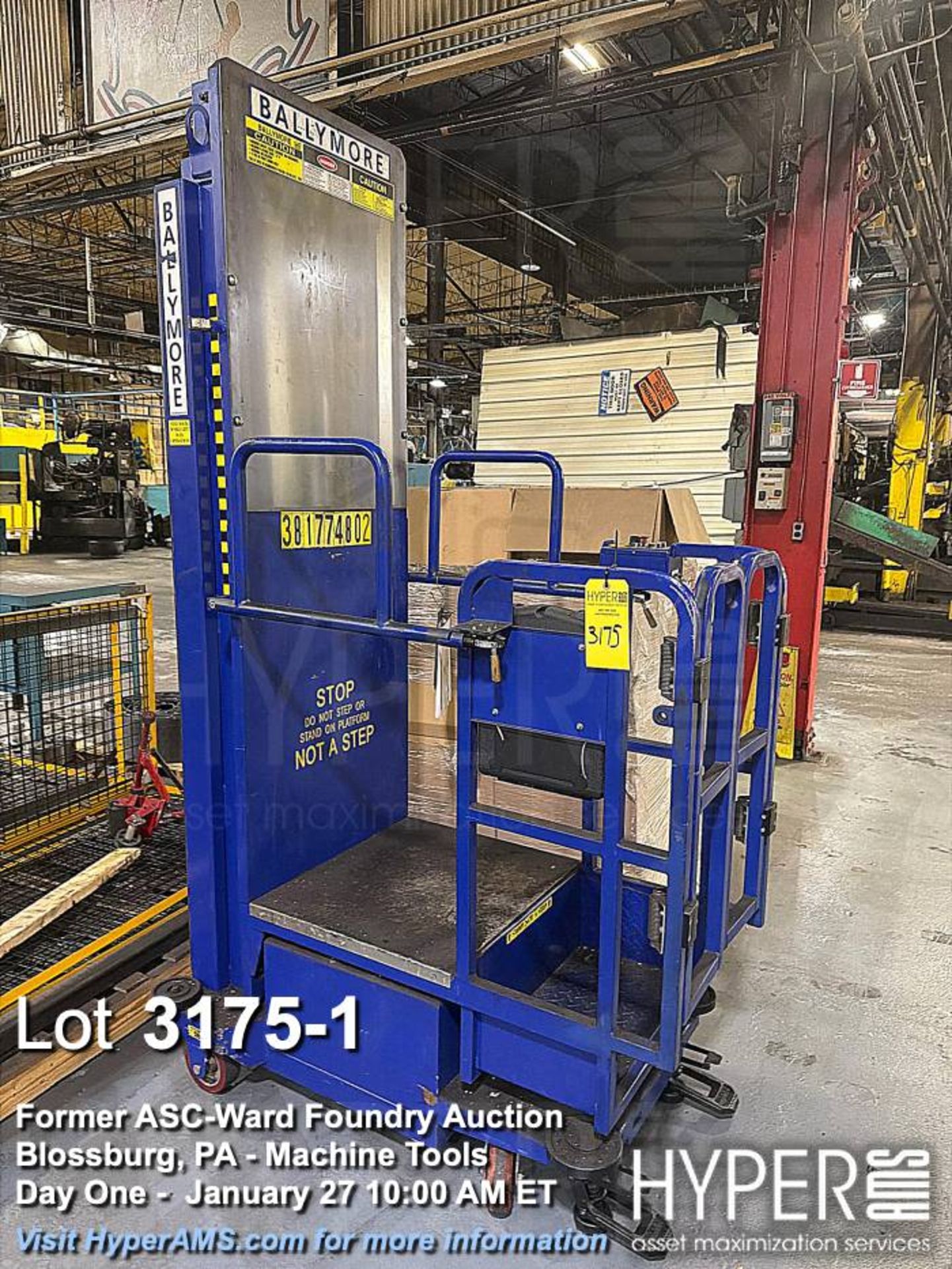 Ballymore PS-12 Electric Platform Lift features a 12 ft (3.66 m ...