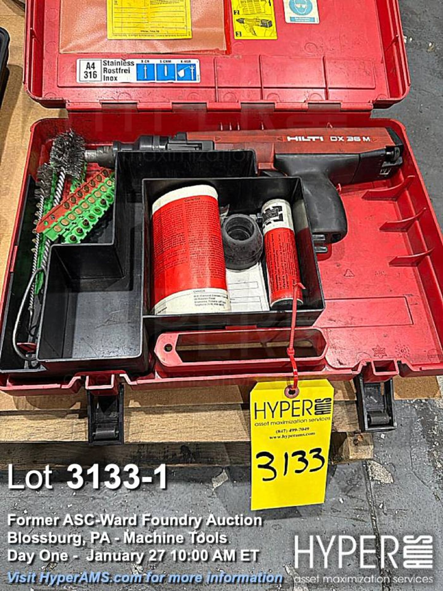 Hilti DX 36 M Powder-Actuated Tool, powder-actuated power source ...