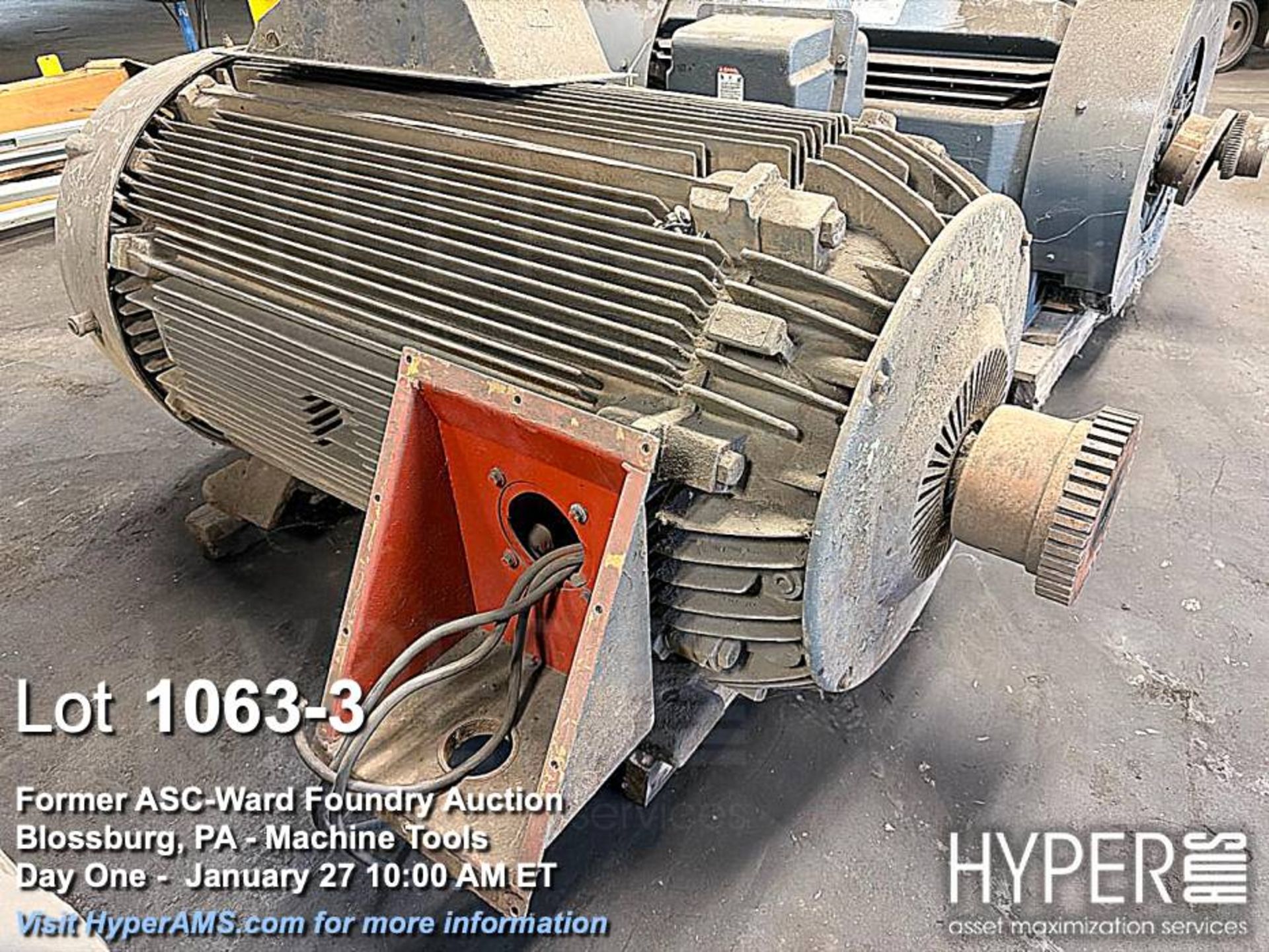430 HP Electric Motor, 3-Phase, 60 Hz, 1190 RPM, Service Factor 1.0 ...