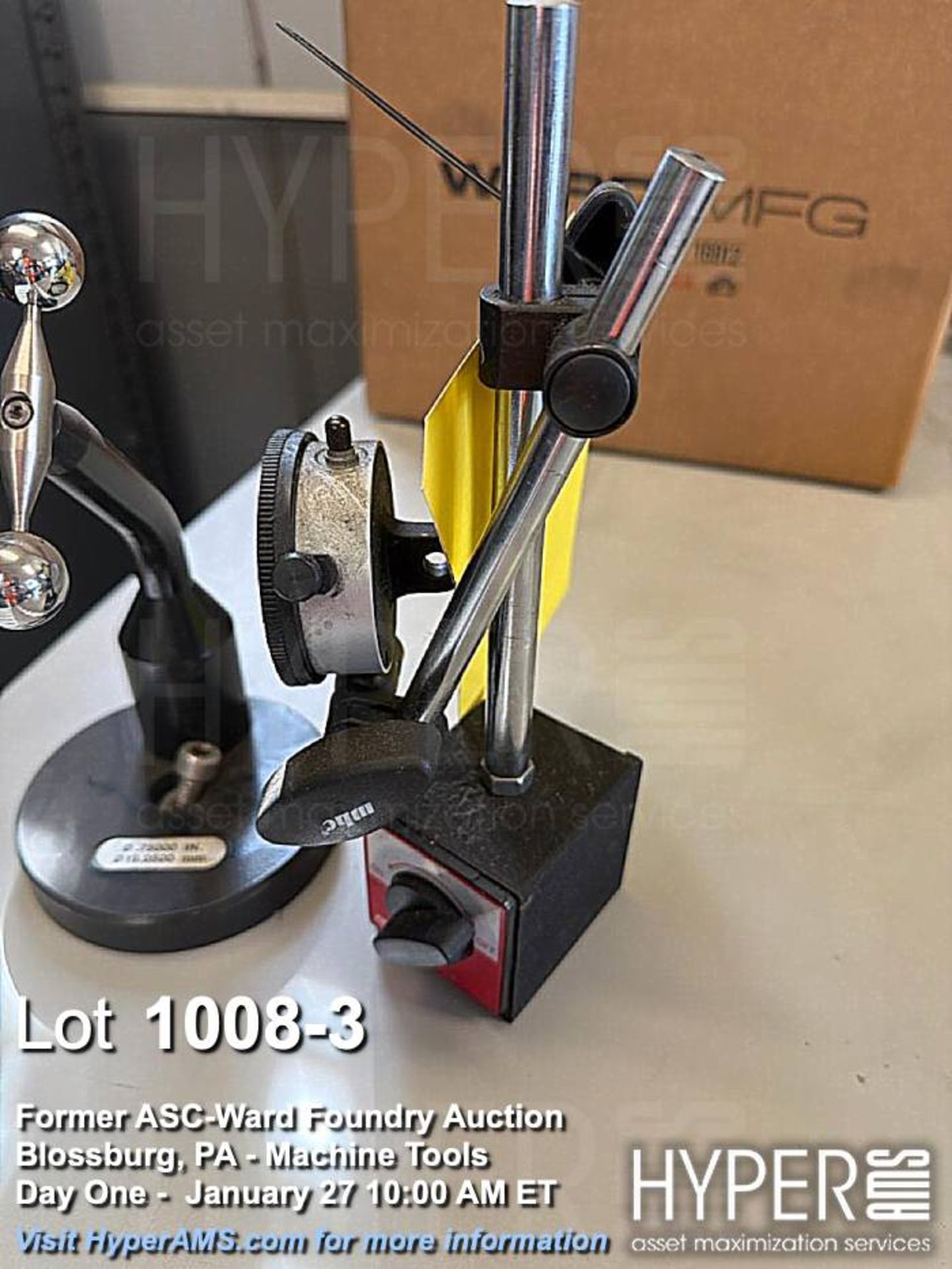 Starrett Dial Indicator with Magnetic Base Stand, Analog, Base Type ...