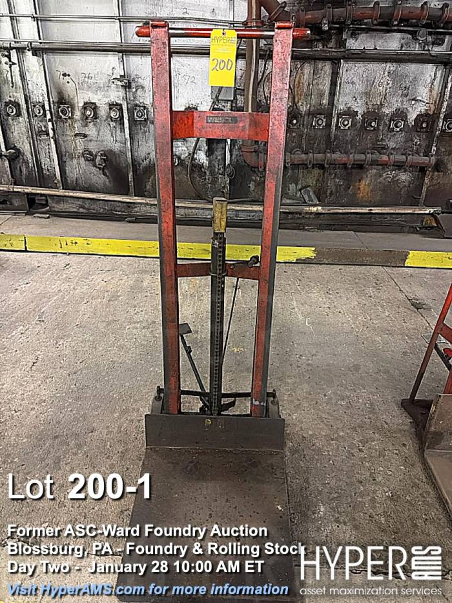 Wesco PAL Manual Pallet Stacker, 1000 lbs Capacity, 60 inch lift, SN ...