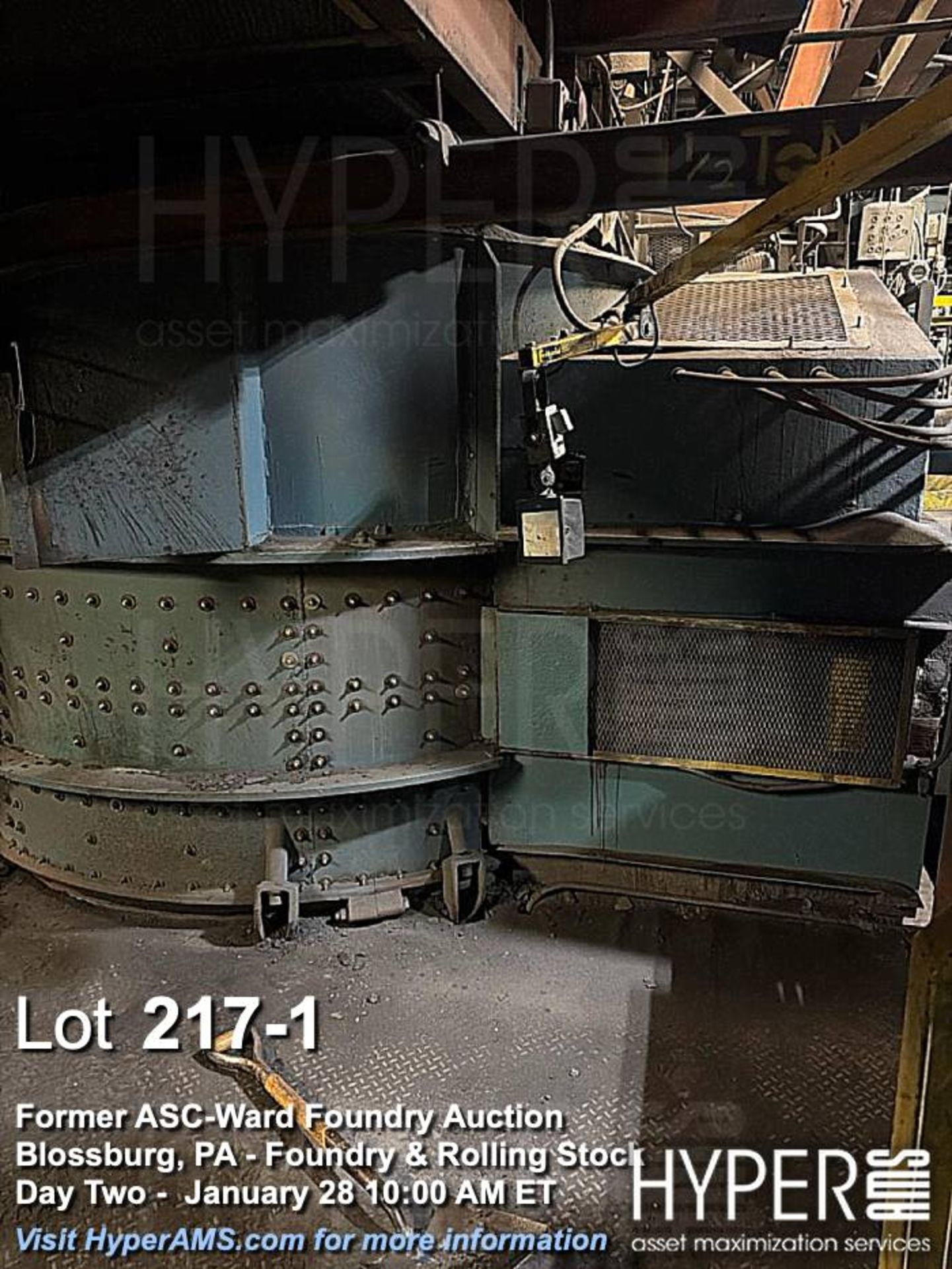 Beardsley and Piper model 100B twin sand muller with 2- 84700 gearboxes ...