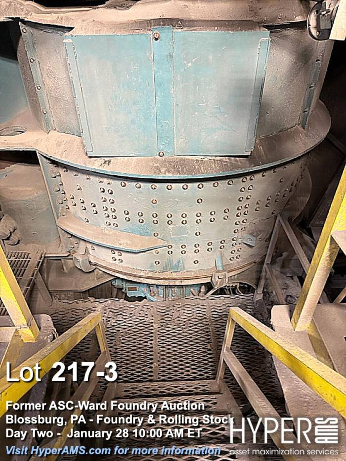 Beardsley and Piper model 100B twin sand muller with 2- 84700 gearboxes ...