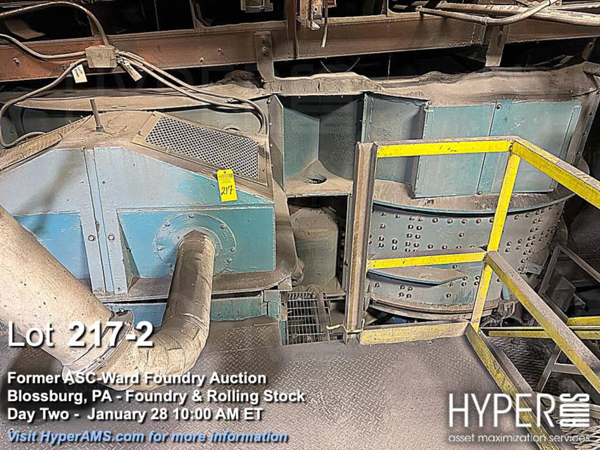 Beardsley and Piper model 100B twin sand muller with 2- 84700 gearboxes ...