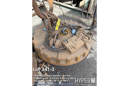Ohio Magnetics Industrial Lifting Magnet, chain attachments ...