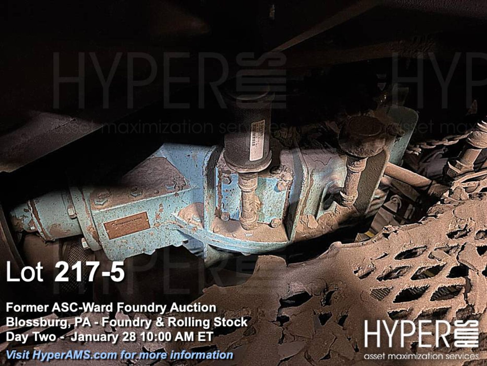 Beardsley and Piper model 100B twin sand muller with 2- 84700 gearboxes ...