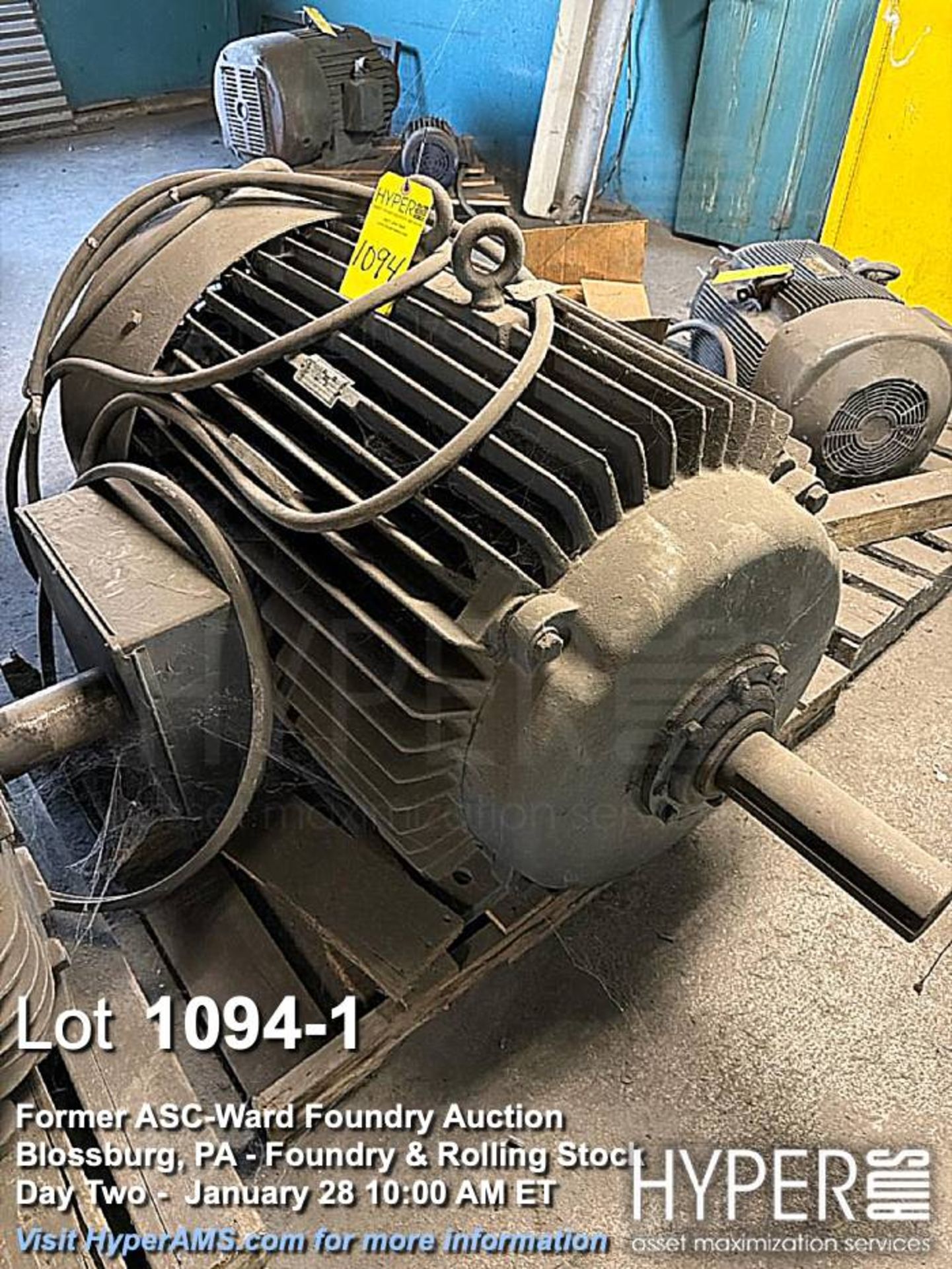 250 HP Brown Boveri Electric Motor, 450V, 1800 RPM, 3-phase, Serial ...