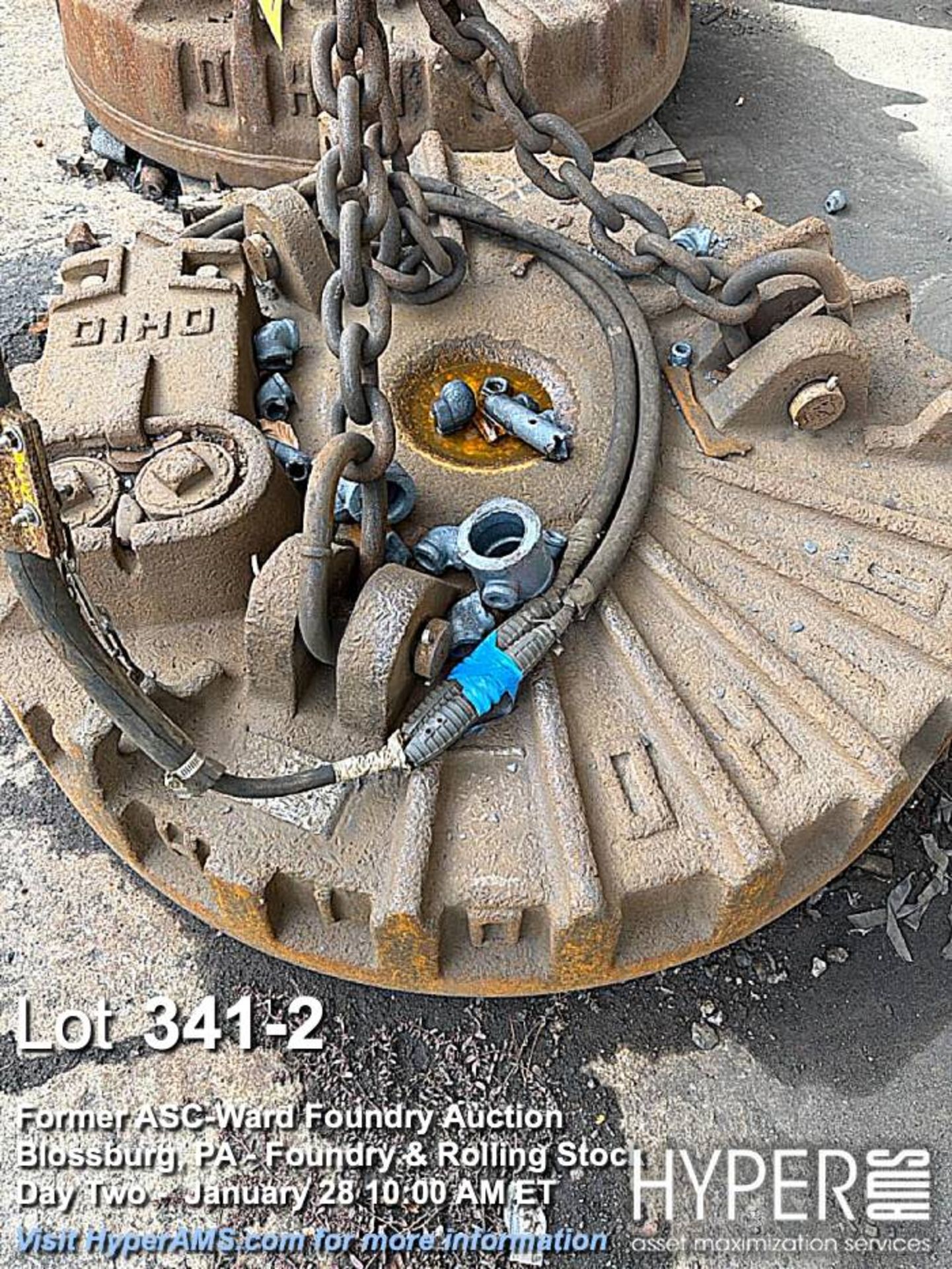 Ohio Magnetics Industrial Lifting Magnet, chain attachments ...