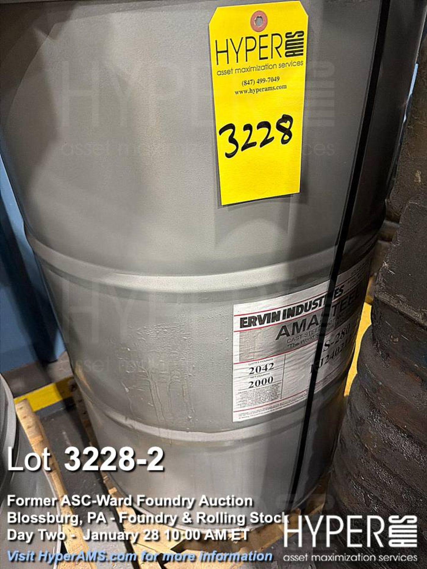 Ervin Industries S-280 Cast Steel Shot and Grit, 2000 lbs net weight ...
