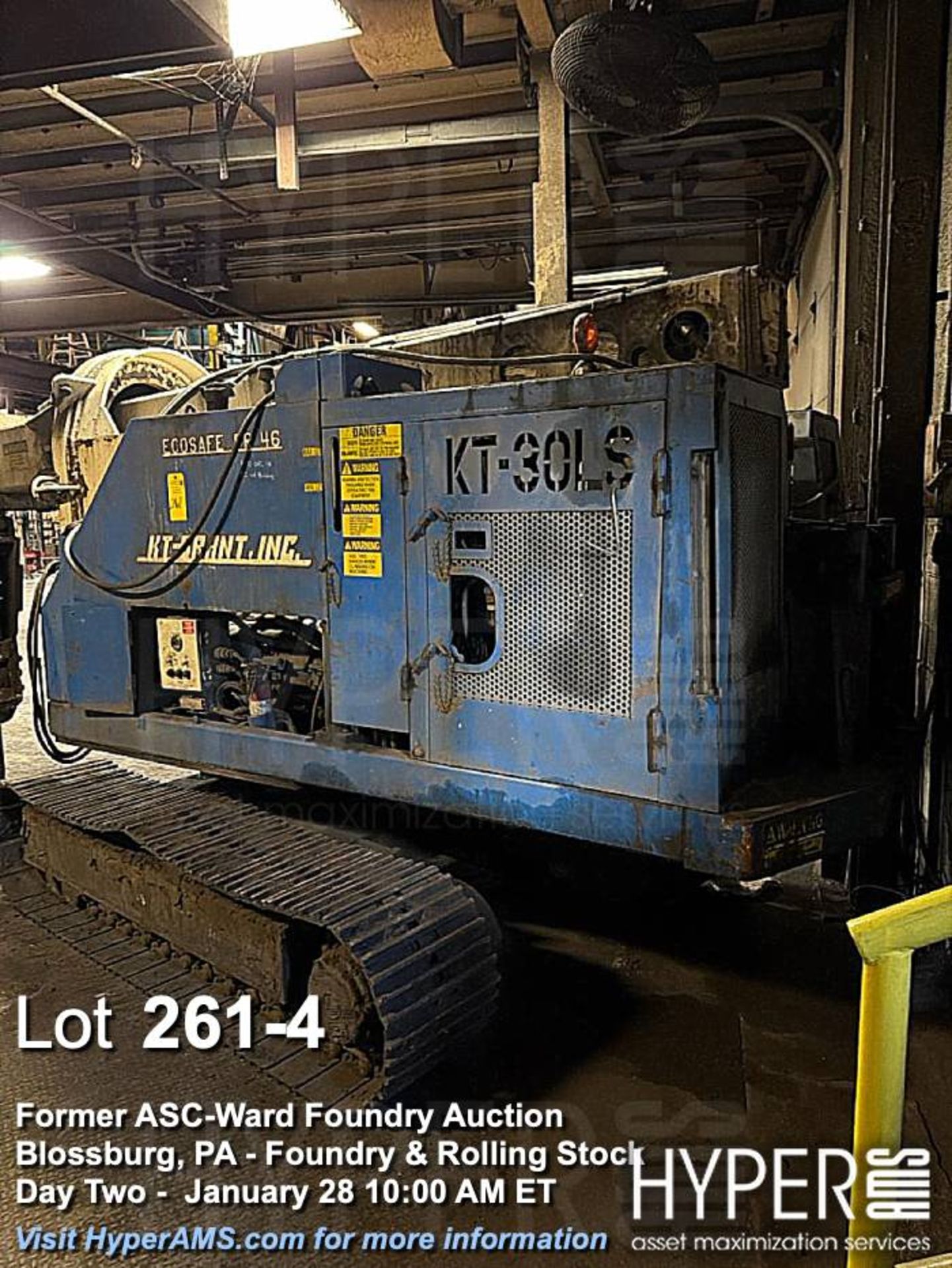 KT-Grant KT-30LS track mounted, remote operated impact hammer, double ...