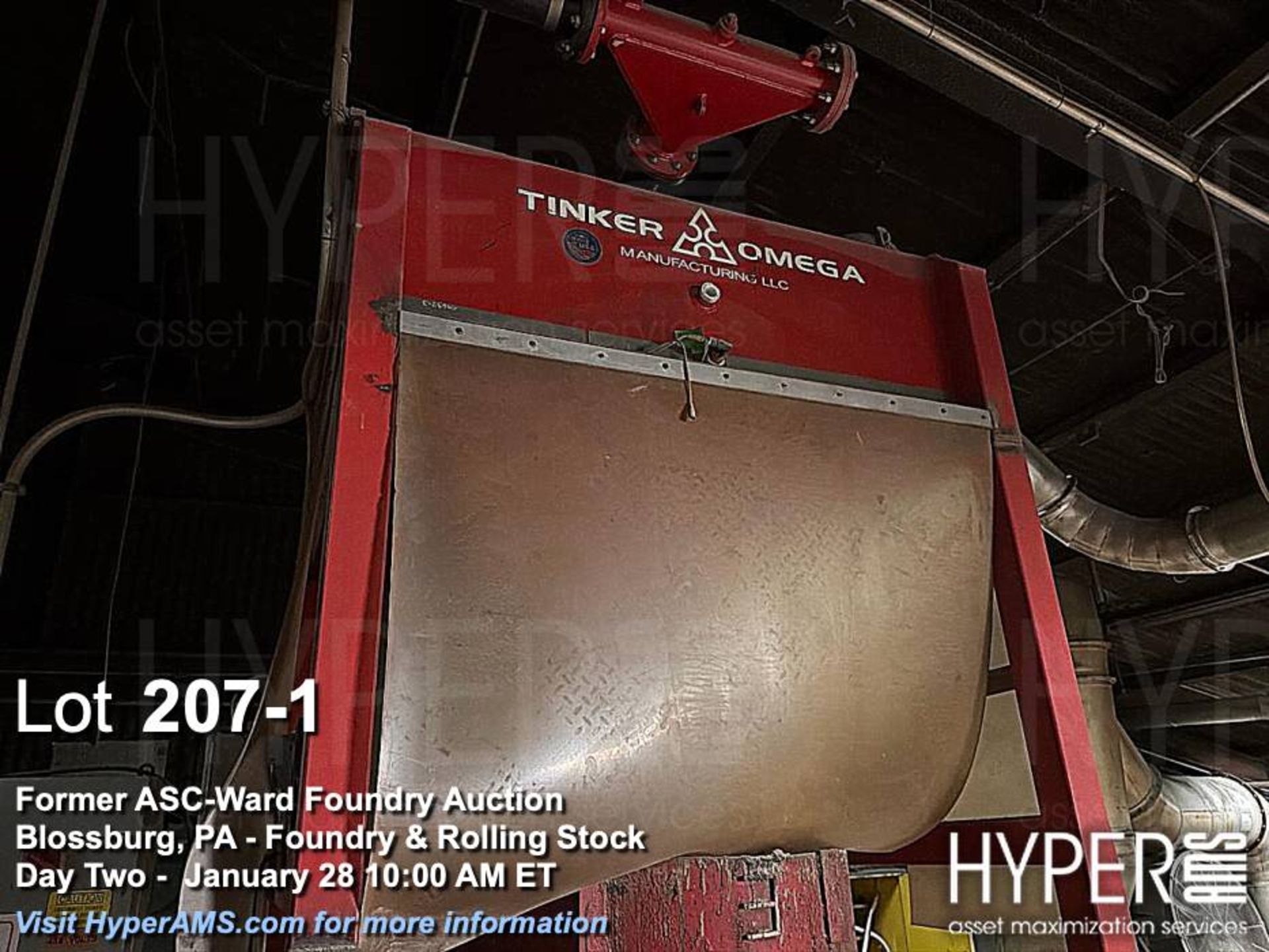 Tinker Omega sand hopper with supports (NOTE: Mixer NOT included, but ...