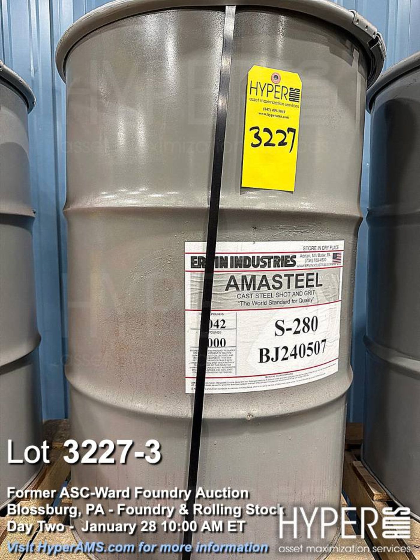Ervin Industries S-280 Cast Steel Shot and Grit, 2000 lbs, standard 55 ...