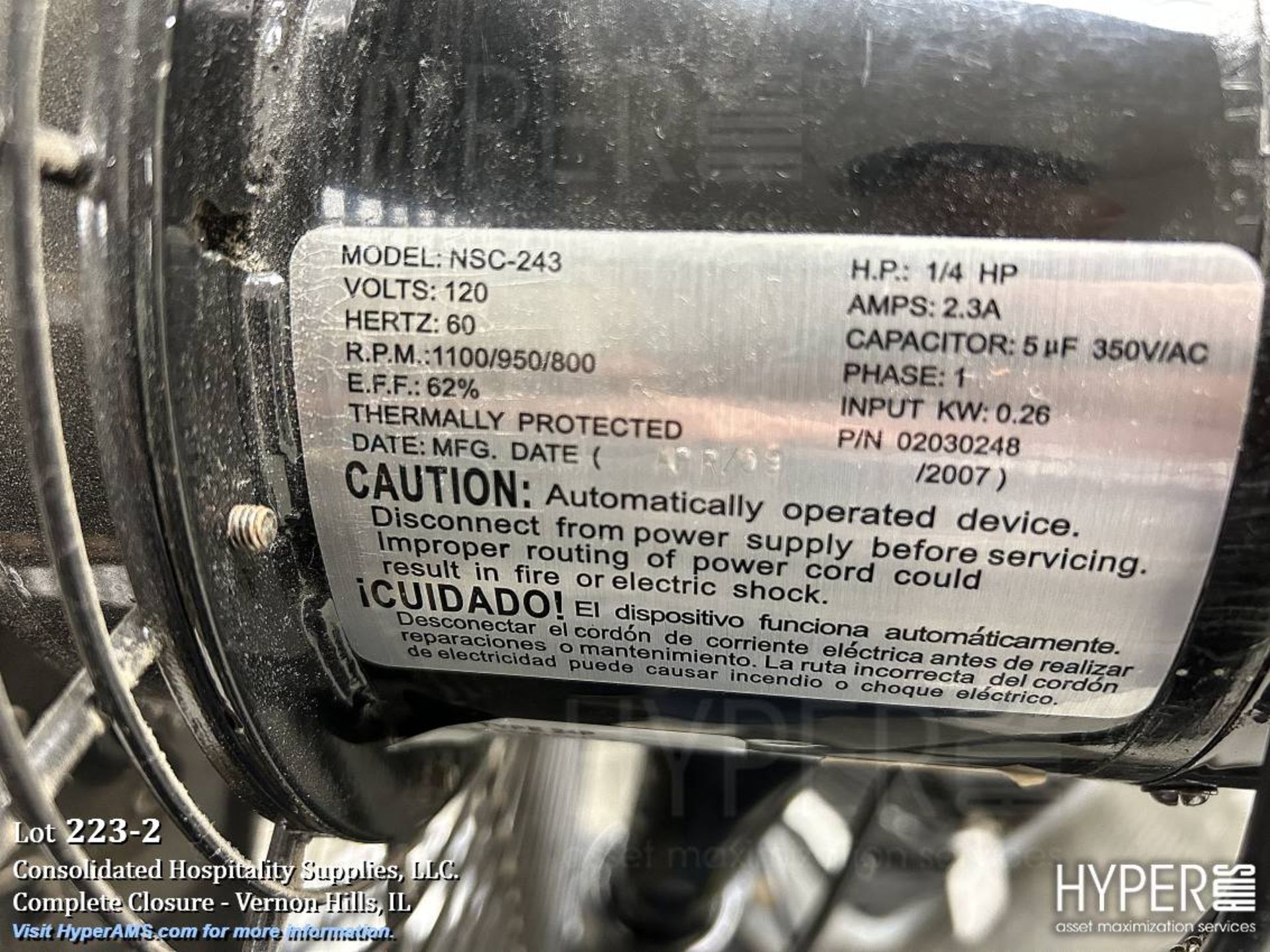 NSC- 243 Industrial Fan