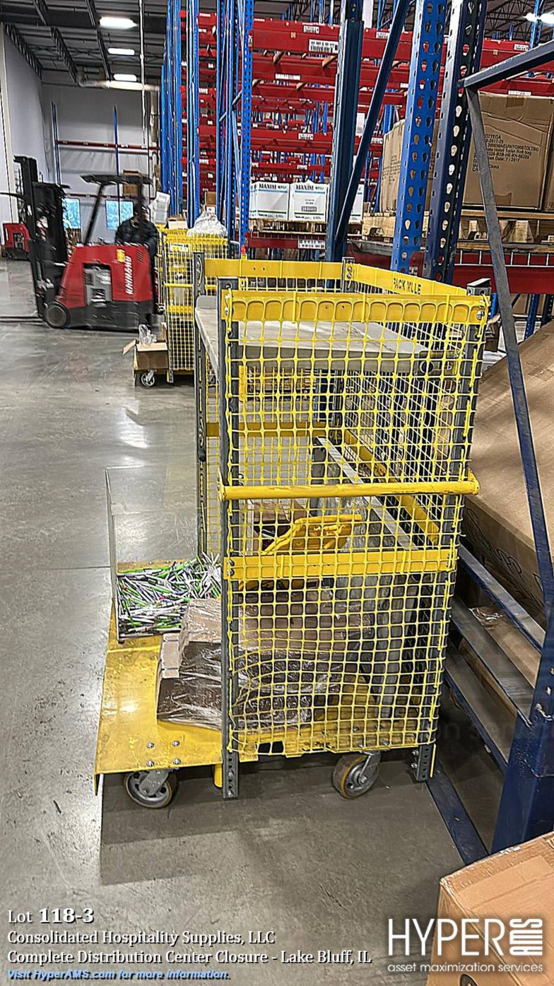 Pack Mule Industrial Utility Cart, 200 lb. shelf capacity, metal with ...