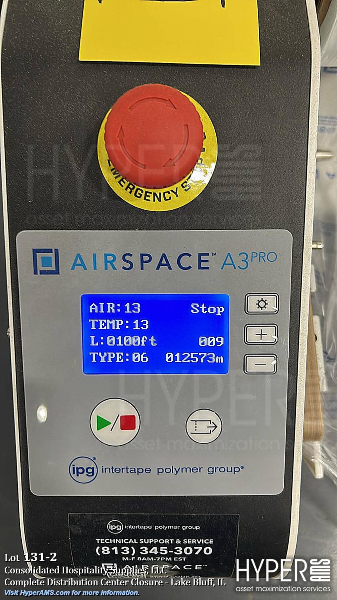Intertape Polymer Group A3 PRO Air Cushion Machine, Power Requirements ...