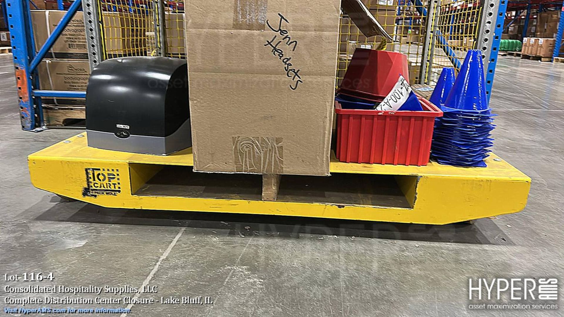 Pack Mule Industrial Utility Cart, 200 lb. shelf capacity, metal with ...