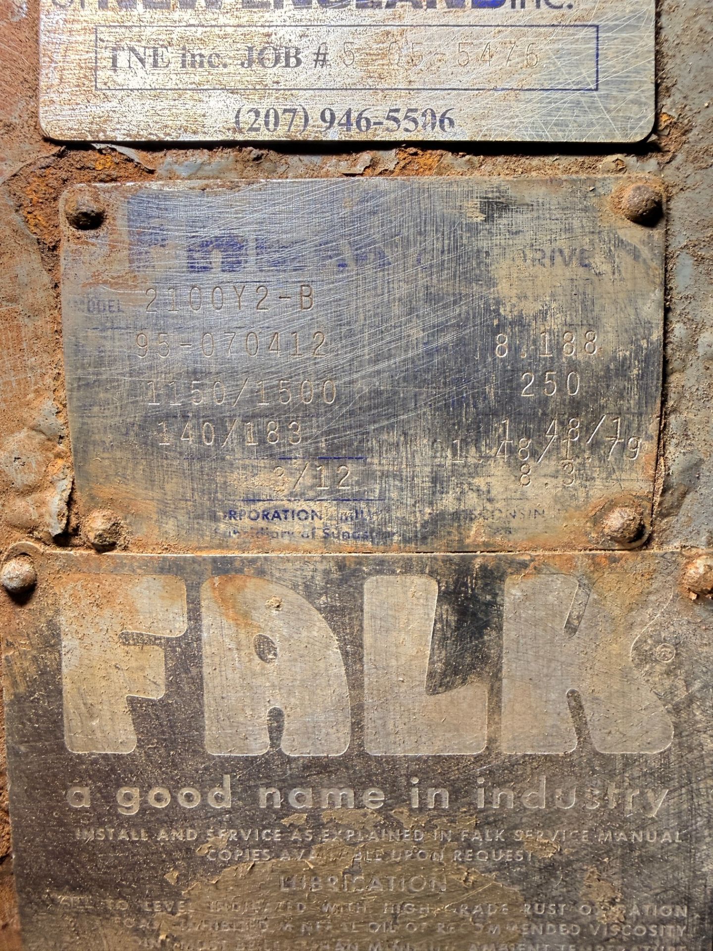 FALK 2100Y2-B Gear-Box 1150/1500 (Loc. Building 11 PM Machine Room)
