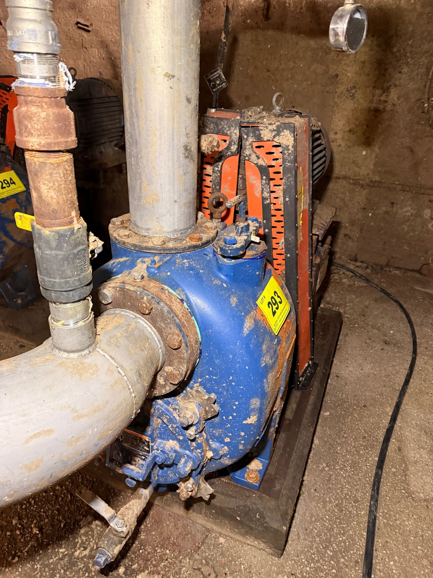 GORMAN-RUPP 6'' Connection Belt Driven Pump, w/ TOSHIBA 50 Hp Motor ...