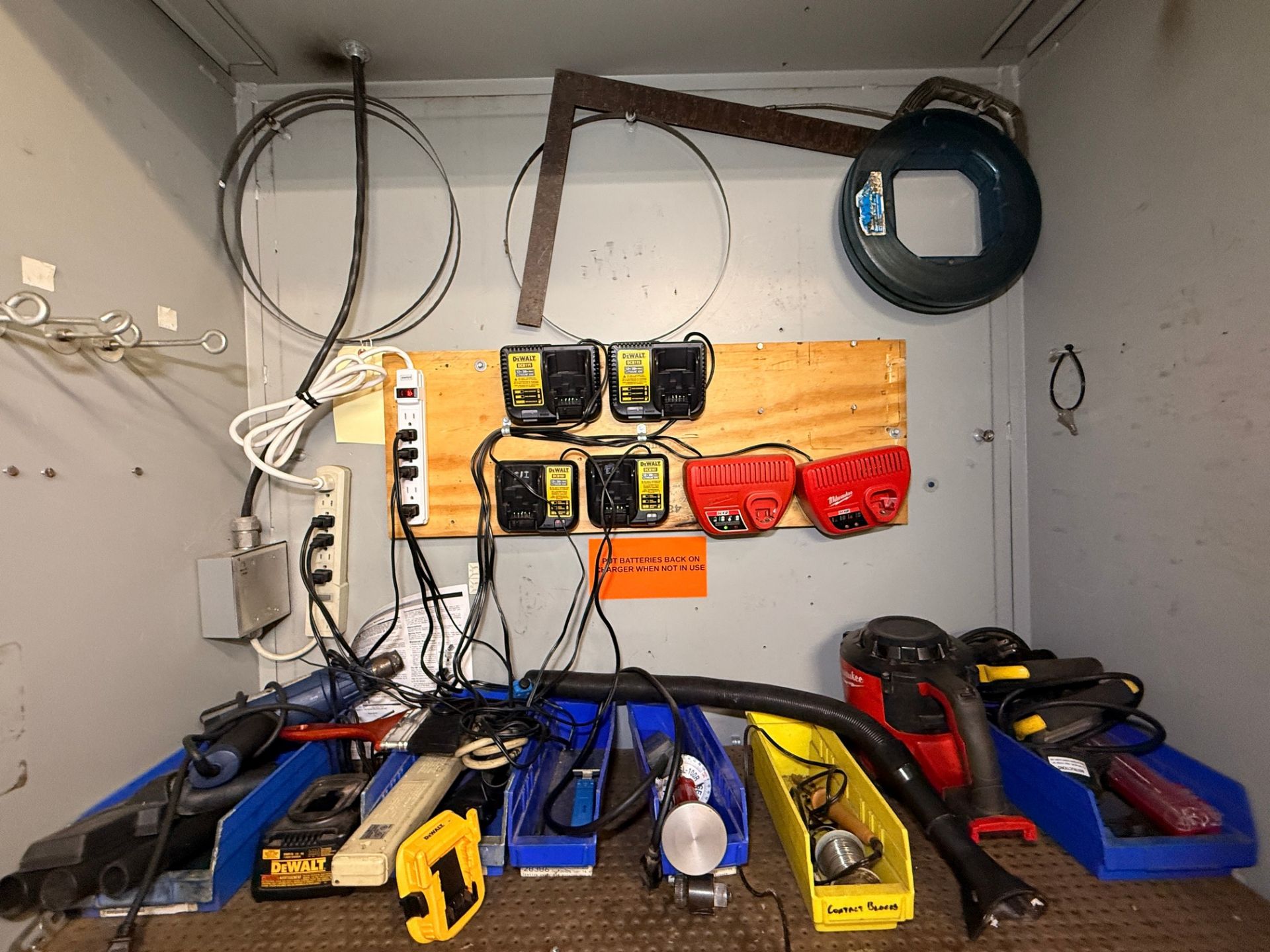 ABB 2-Door Control Panel Storage Cabinet Equipped w/ Battery Chargers ...