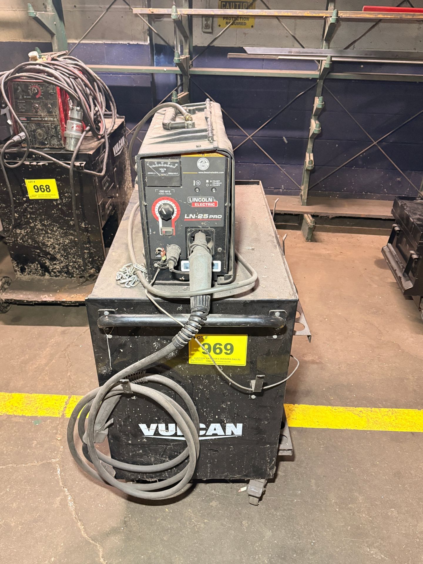 LINCOLN ELECTRIC LN-25 PRO Wire Feeder 15-110 V 4 A. w/ VALCAN Heavy ...