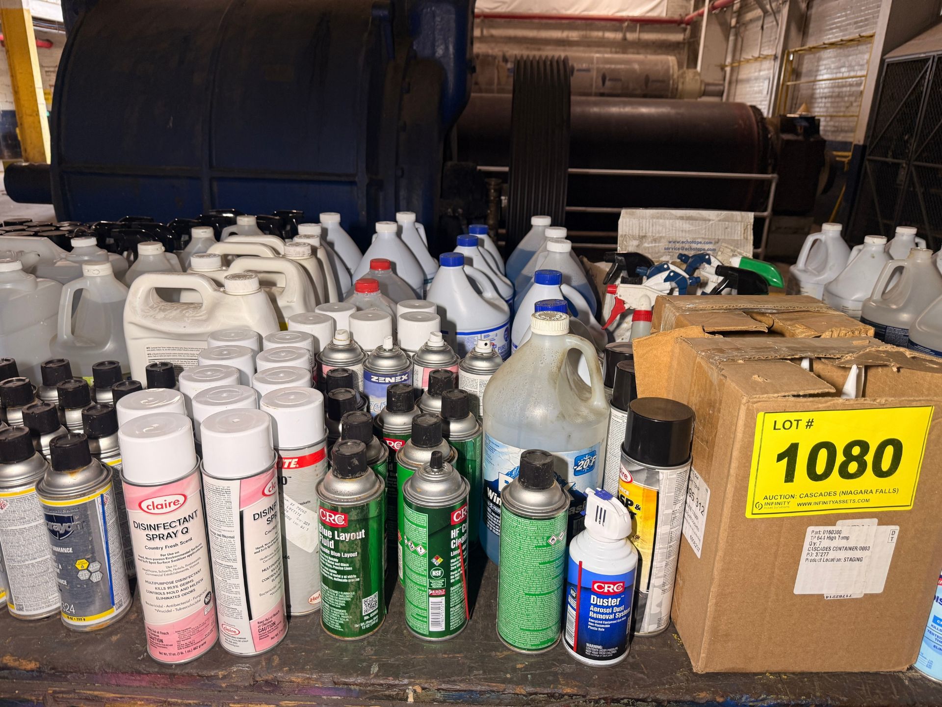 (1) Lot of Cleaning Supplies (Loc. Maintenance shop)