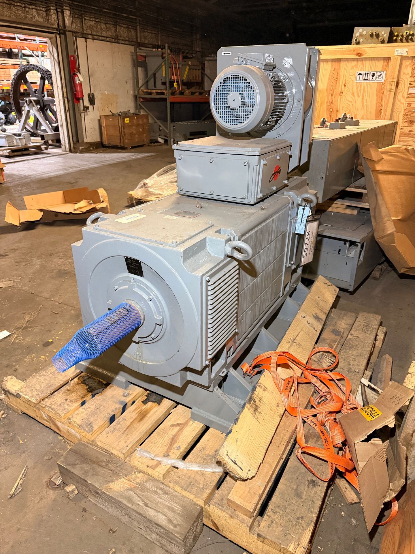 LOUIS-ALLIS DC MOTOR 250HP, 42800 frame, 650-1600 (rpm)s/n. 23-15589-01 ...