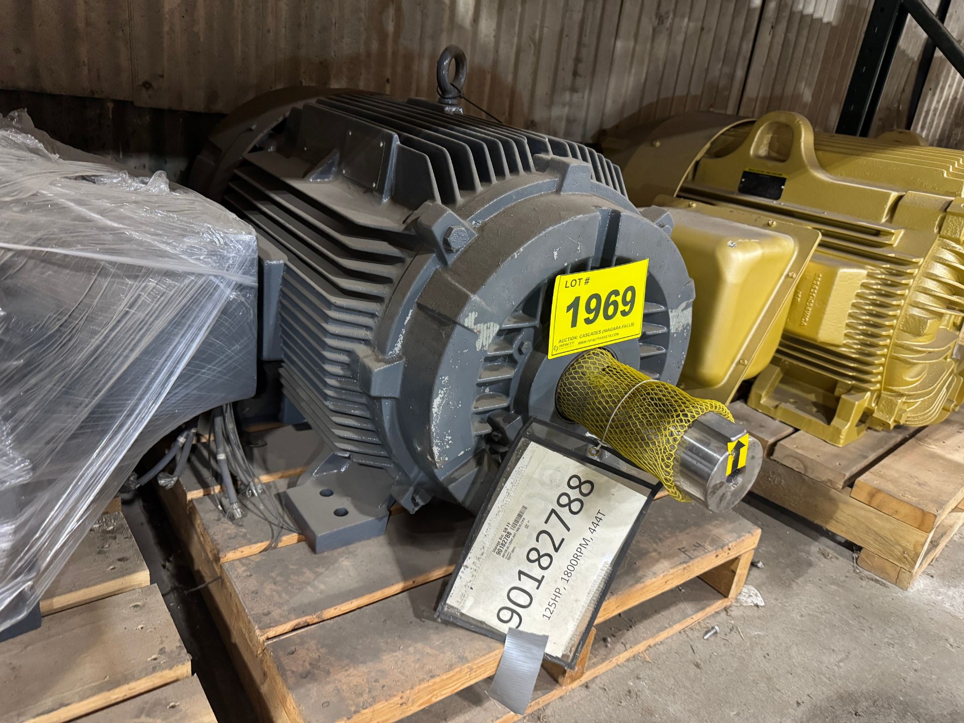SIEMENS NEMA PREMIUM MOTOR, 125HP, 1,800 RPM, 444T FRAME (90182788)