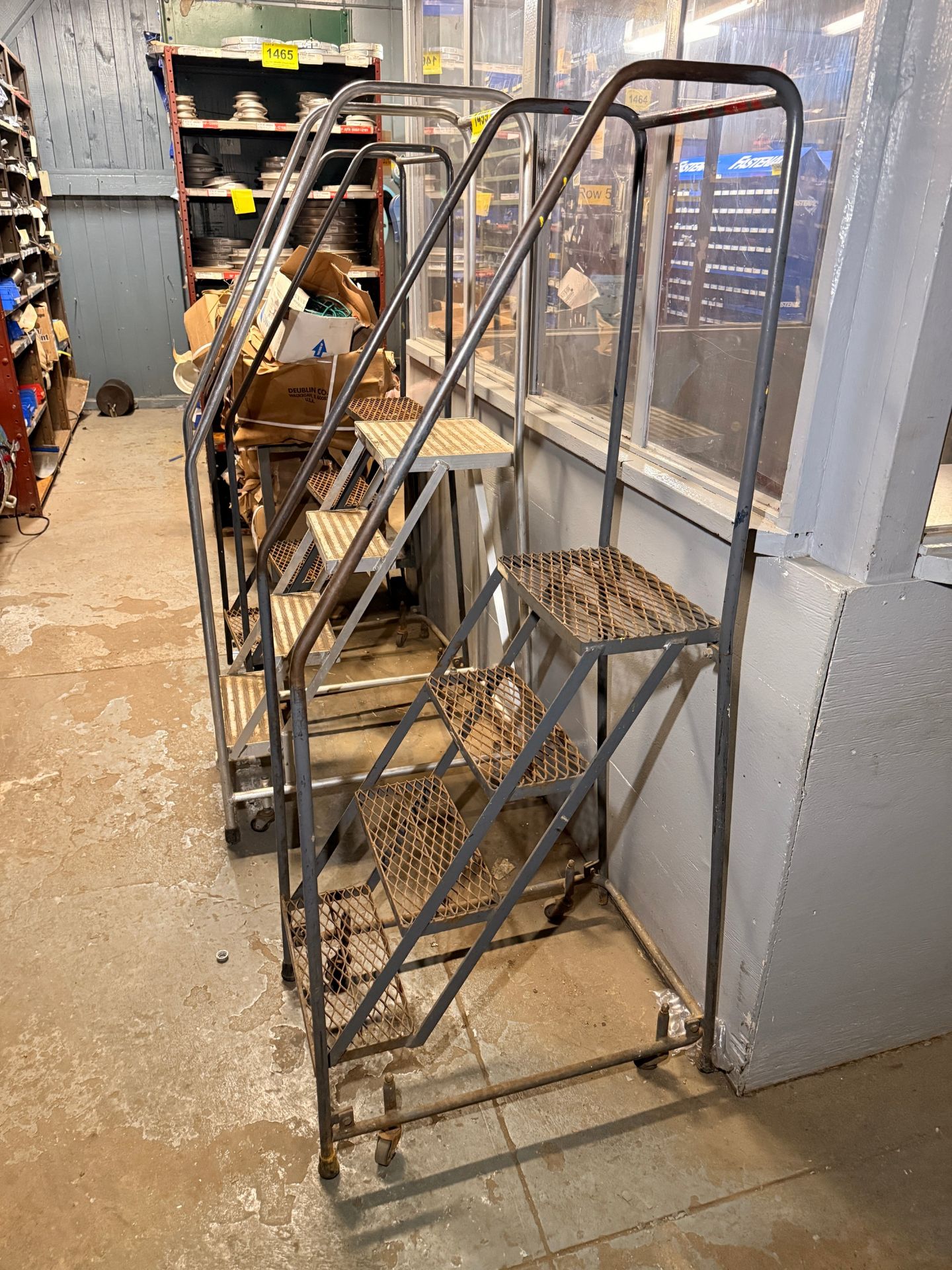 (1) Lot of (3) 4' shop ladders (Loc. Warehouse store)