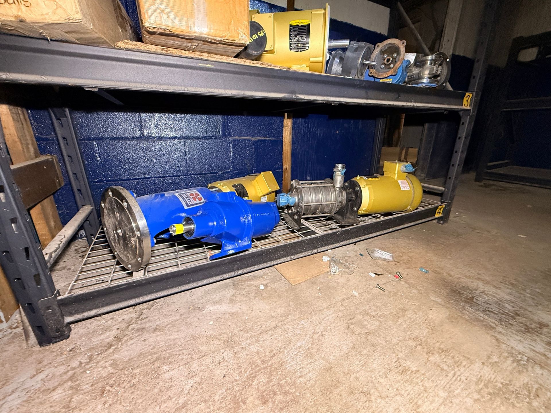 Chem supplier room racks including approx (7) chemical dosing pumps and ...