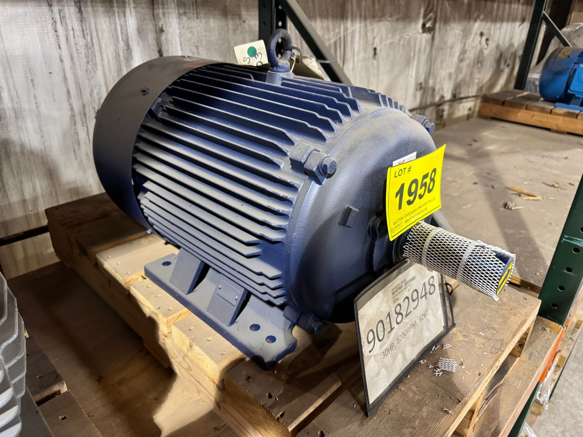 LEESON 30HP MOTOR, 1,200 RPM, 326T FRAME (90182948)