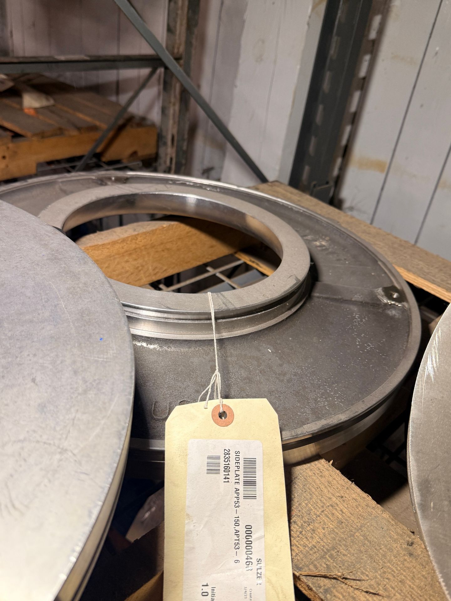 (1) Lot of various size SULZER side plates, Impellers w/ NOZL set (Loc ...
