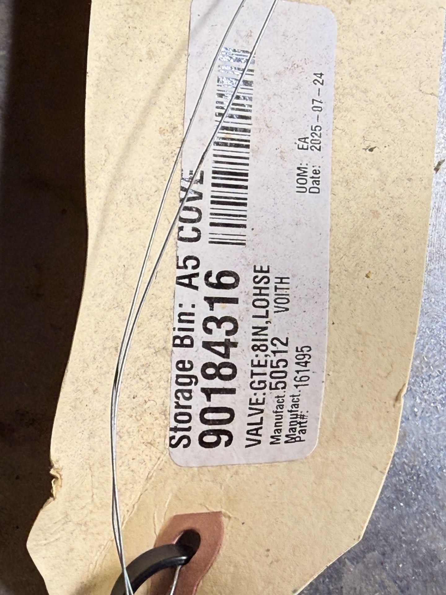 LOHSE Gate valve type AEQ 8'' DN, 25.07 Tested, 114 (psi) Cast Iron ...
