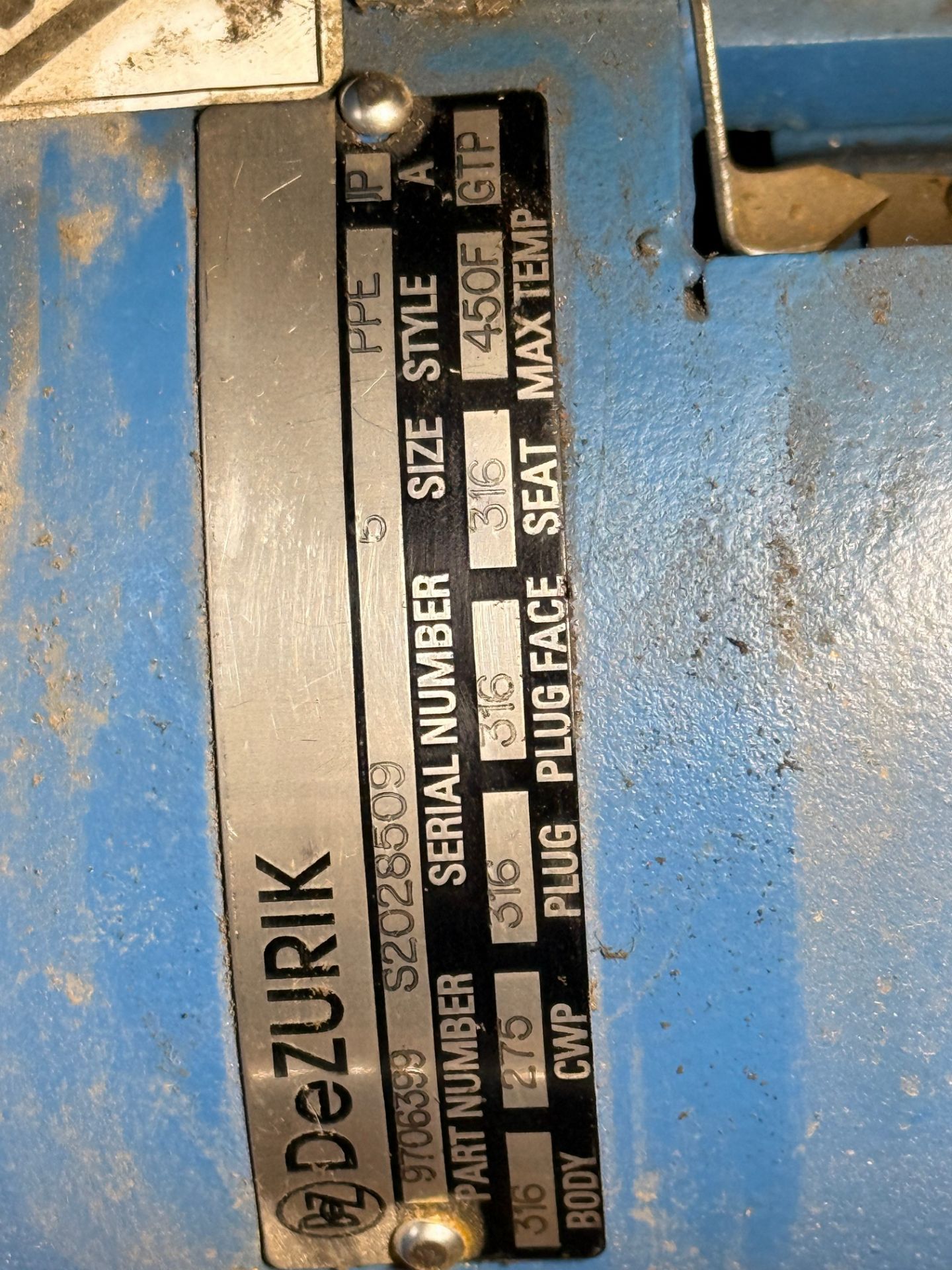 Dezurik flow control valve (for basis weight) 6" connections electric ...