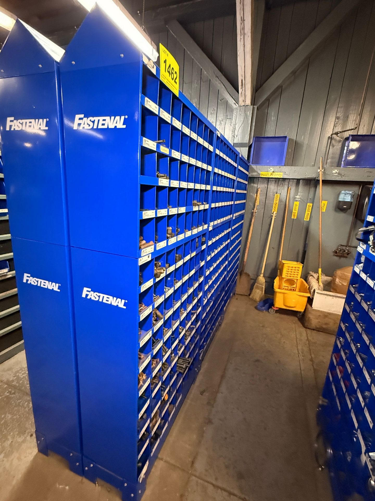 (1) Lot of (3) FASTENAL tool bin w/ contents to include scerws,bolts ...