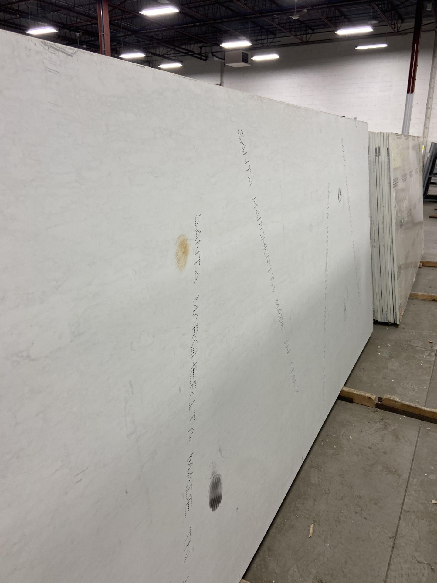 SNOW WHITE QUARTZ SLAB, 63' X 126", 2CM THICKNESS (SUBJECT TO BULK BID ...