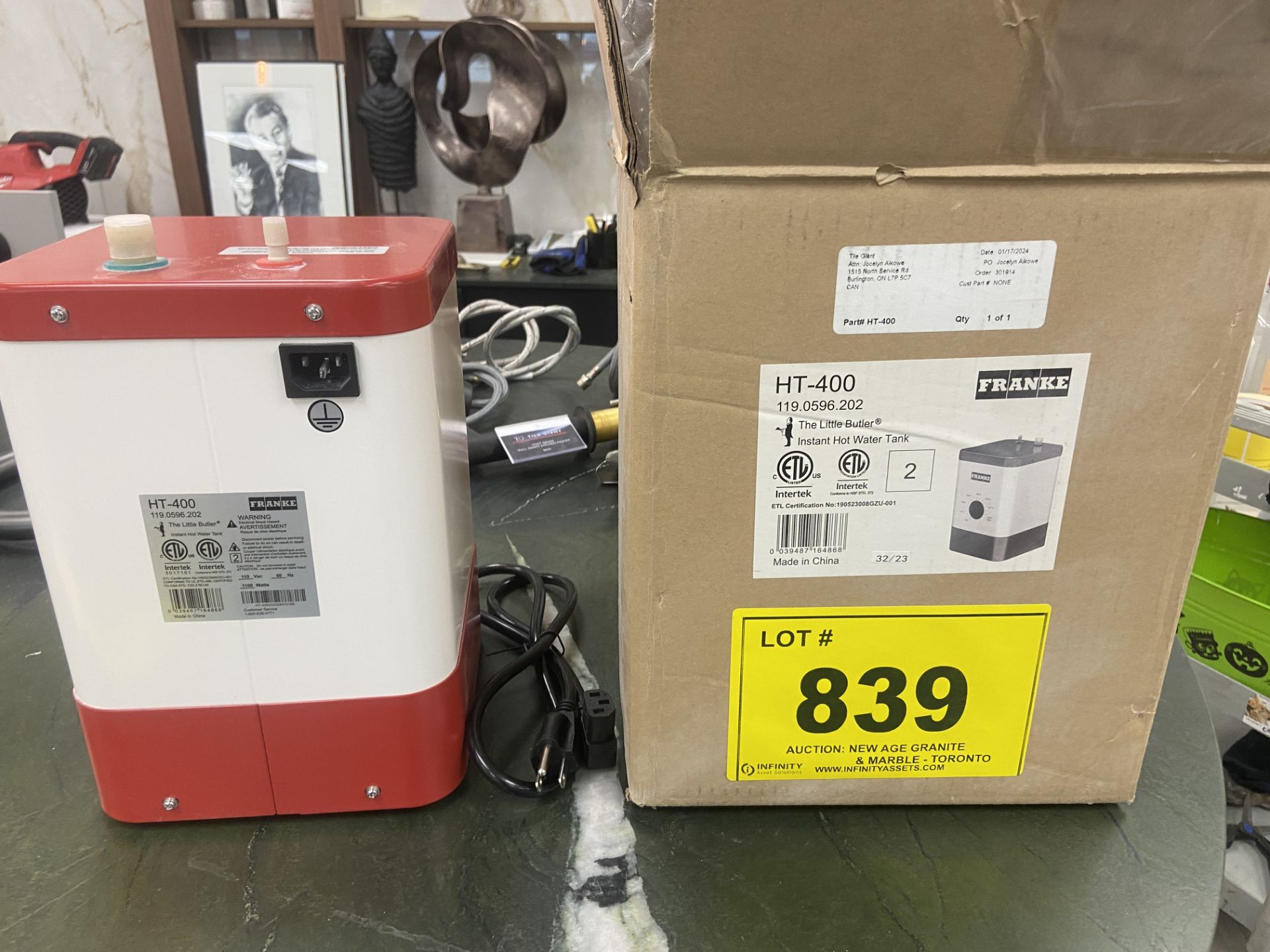 FRANKE HT-400 INTANT HOT WATER TANK