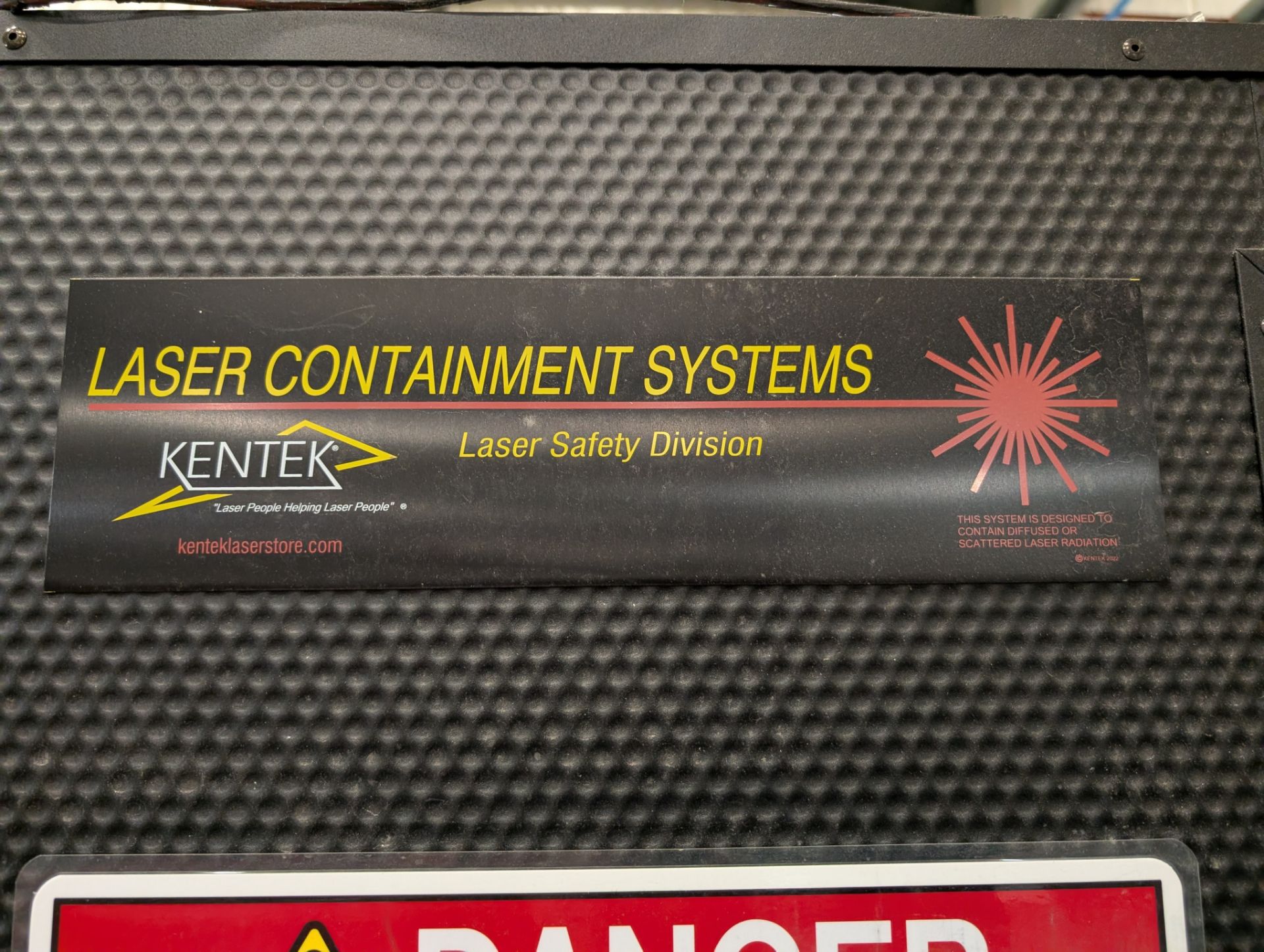 KENTEK CLASS 4 LASER CONTROLLED AREA, ENCLOSURE W/ ENTRY GUARD ...