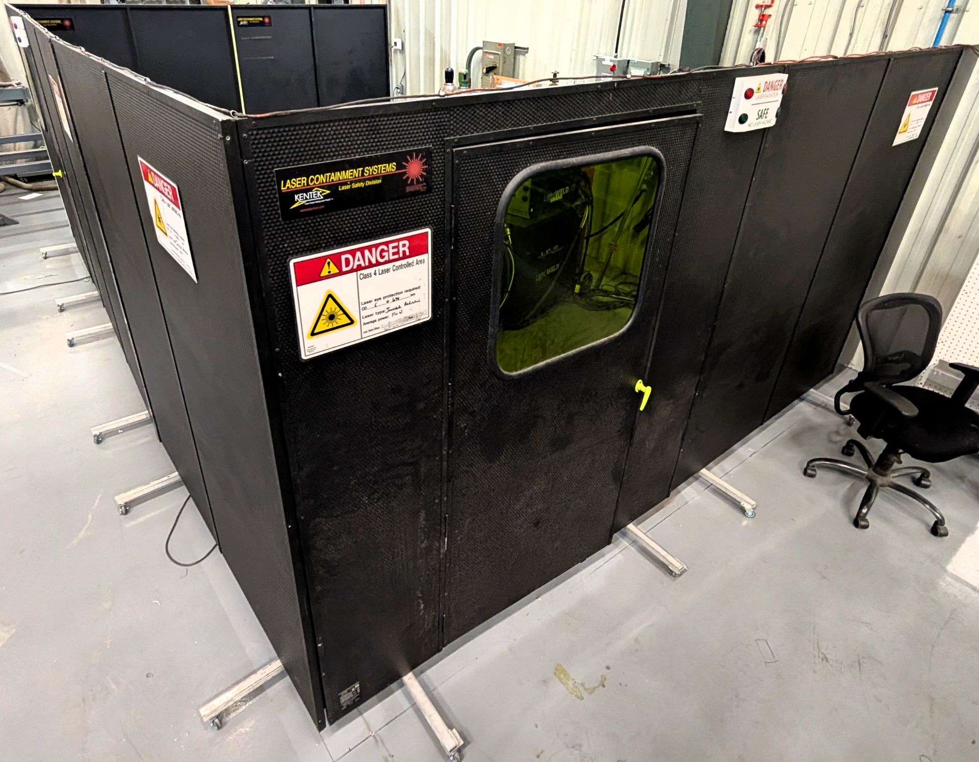 KENTEK CLASS 4 LASER CONTROLLED AREA, ENCLOSURE W/ ENTRY GUARD ...