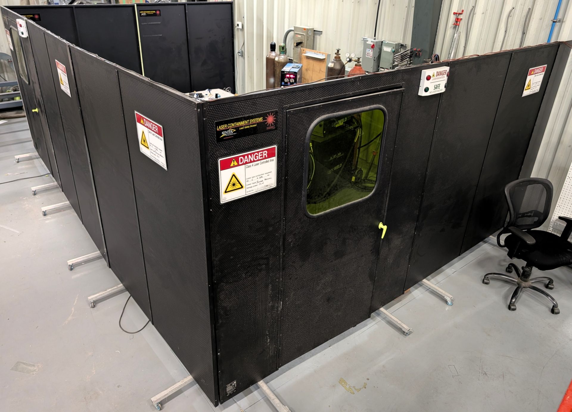 KENTEK CLASS 4 LASER CONTROLLED AREA, ENCLOSURE W/ ENTRY GUARD ...
