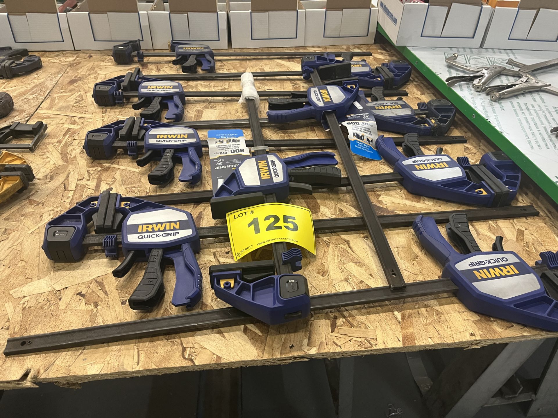 LOT OF IRWIN CLAMPS (APPROX. 10)
