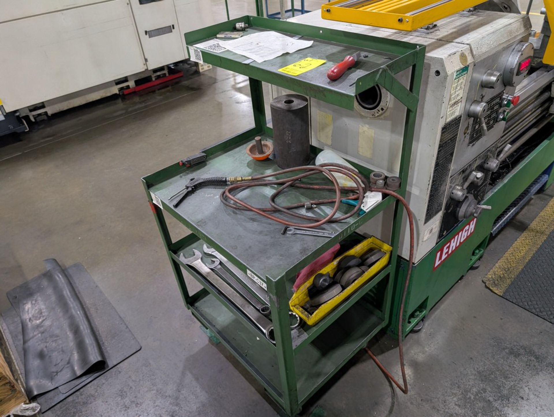 2007 Lehigh MA-2540 Lathe W/ 15-3/4" 3-Jaw Chuck; W/ Material Rack ...
