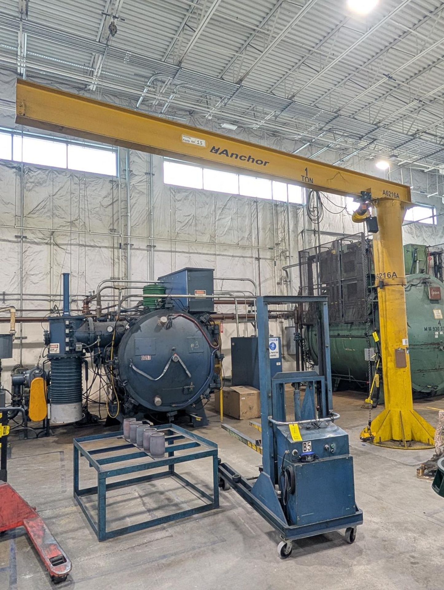 ProServe FMJ-180 1 Ton Free Standing Jib Crane 480v; W/ 1 Ton Budgit ...