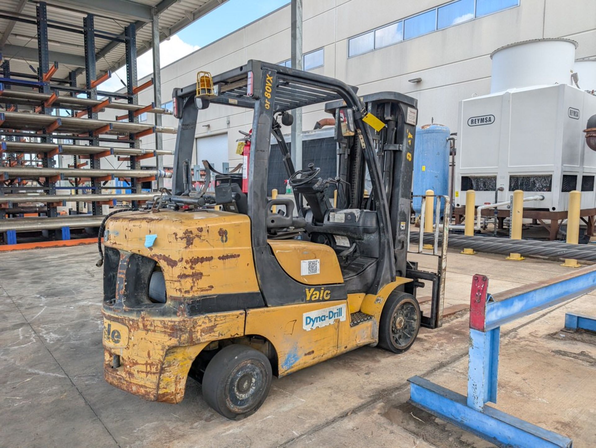 Yale GLC080VXNGSE088 8K LP Forklift 48" Forks 185" Lift Ht. Cap., 3 ...