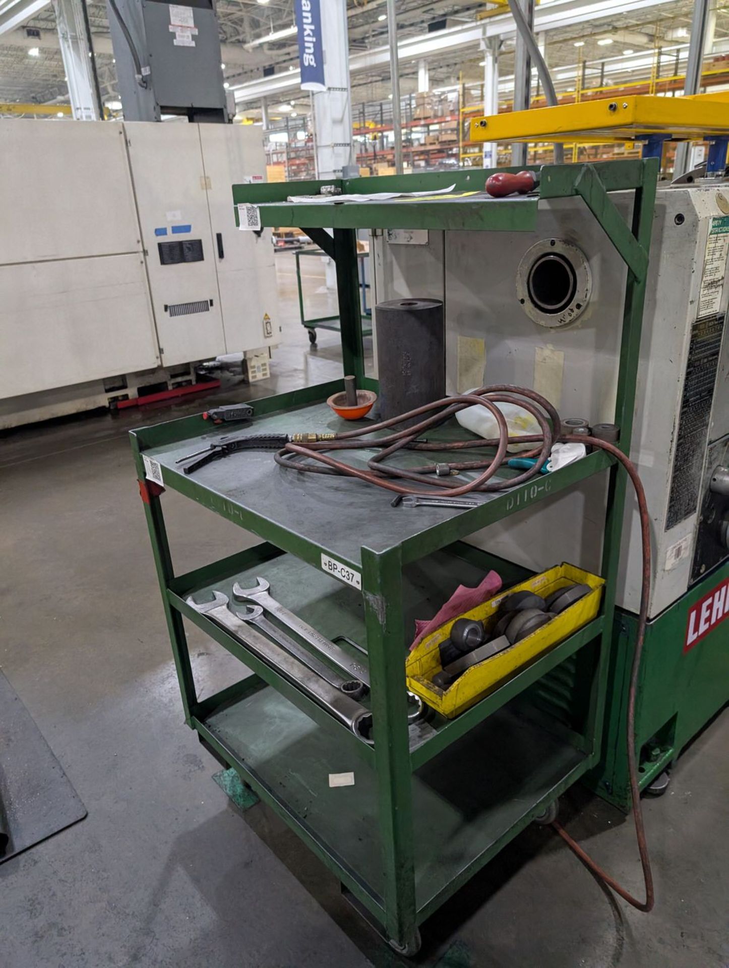 2007 Lehigh MA-2540 Lathe W/ 15-3/4" 3-Jaw Chuck; W/ Material Rack ...