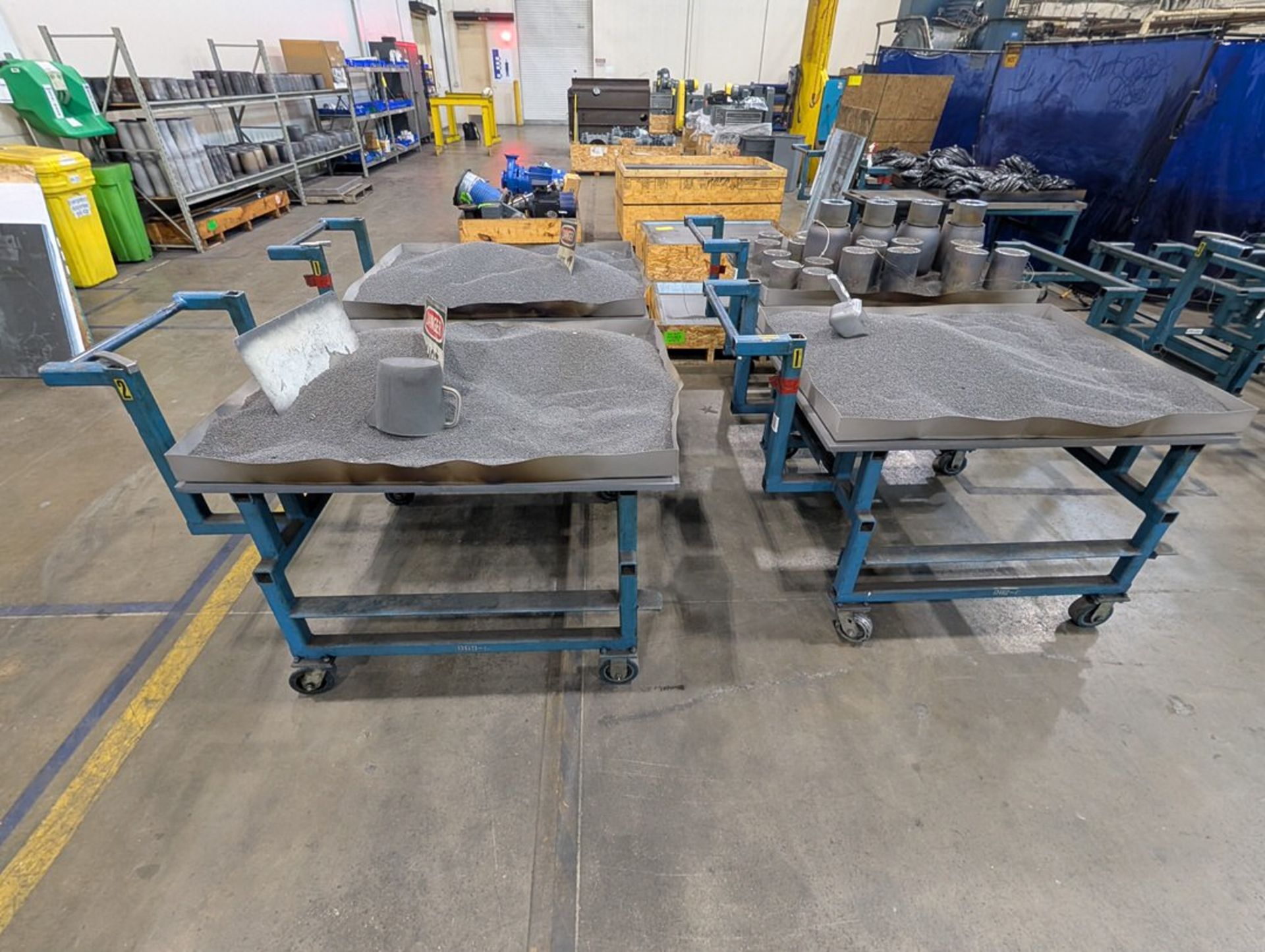 (3) Crates Of Furnace Contents Cart Insulators, Pans, Carts, etc.